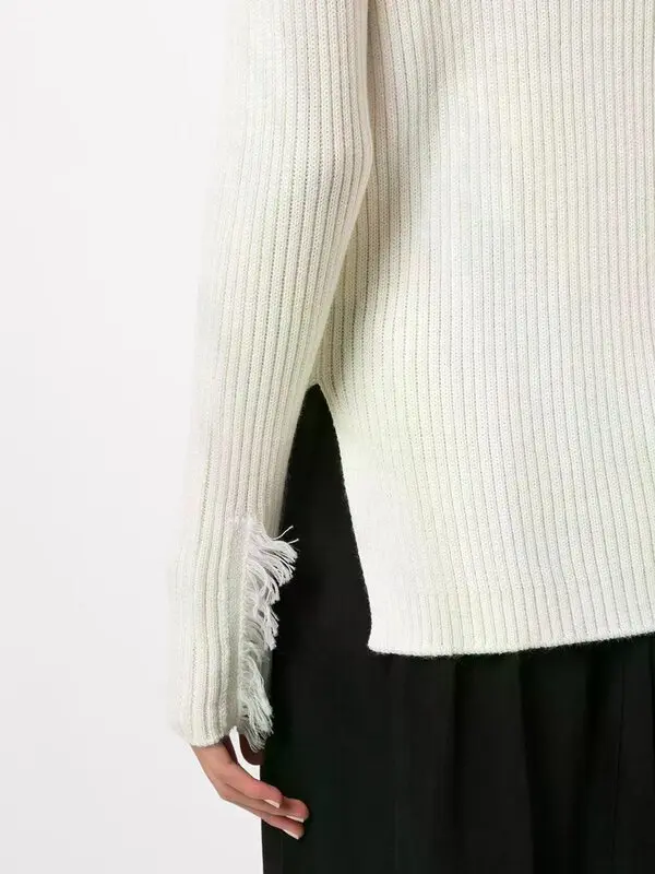 Y’s Roll-neck Ribbed-knit Jumper