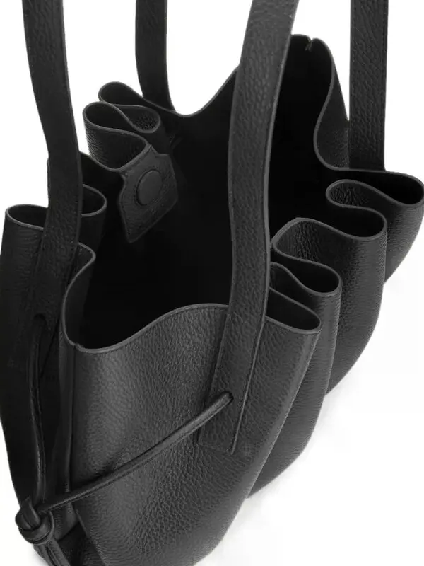 Yuzefi Scallop Tote Bag - Black
