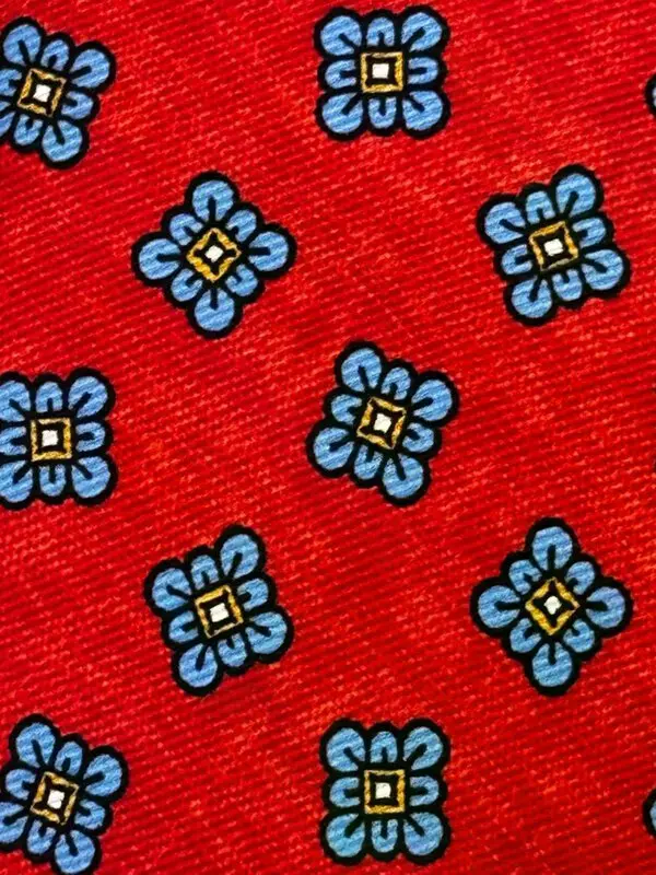 Kiton Silk Floral Pattern Neck Tie
