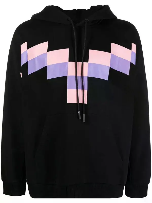 COUNTY OF MILAN Pixel Wings Hoodie - Black