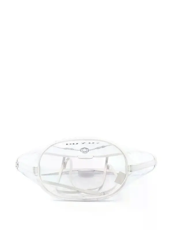 Prada 2010-2026 Pvc Canapa Logo Shopper Tote Bag