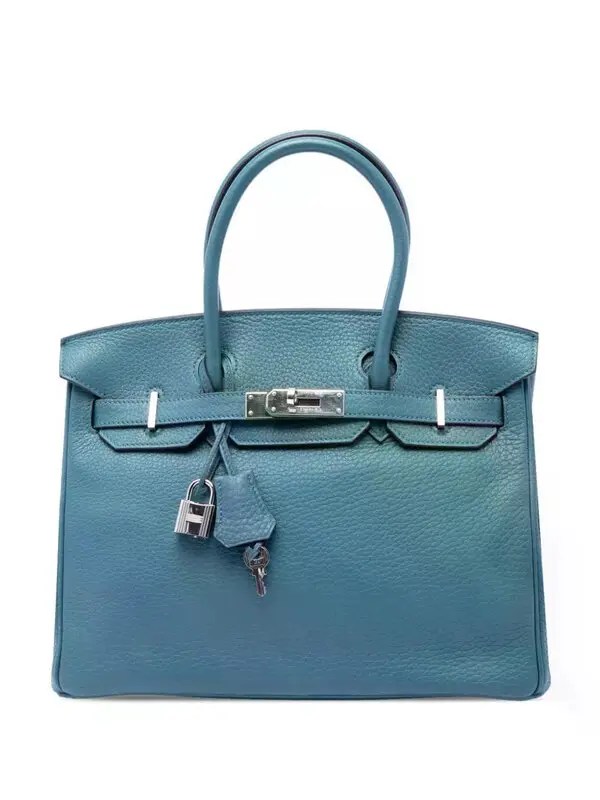 Hermès 2013 Togo Birkin Retourne 30 Handbag - Blue