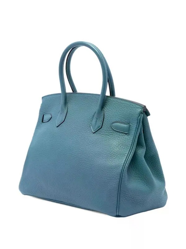 Hermès 30 Cm Birkin Retourne Handbag - Blue