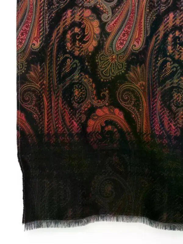 Etro Paisley-print Wool Scarf