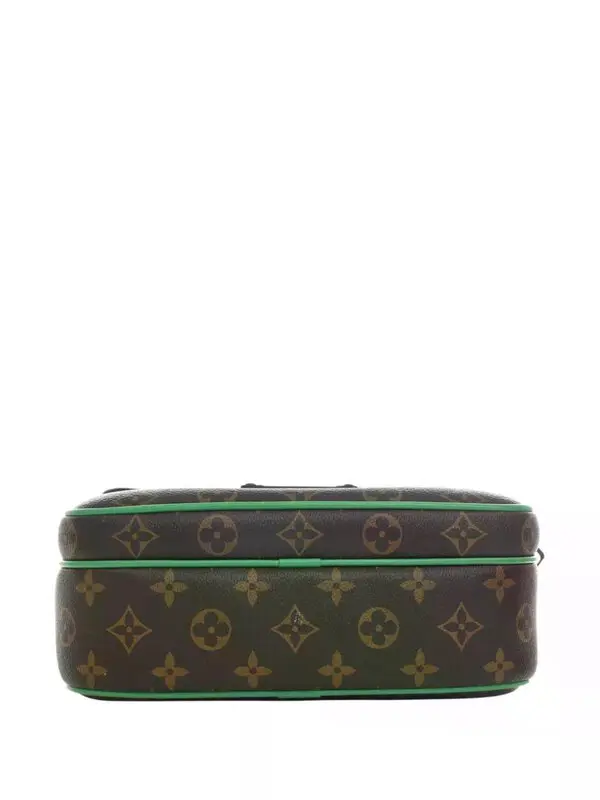 LOUIS VUITTON Monogram Macassar S Lock Messenger Bag Satchel - Brown