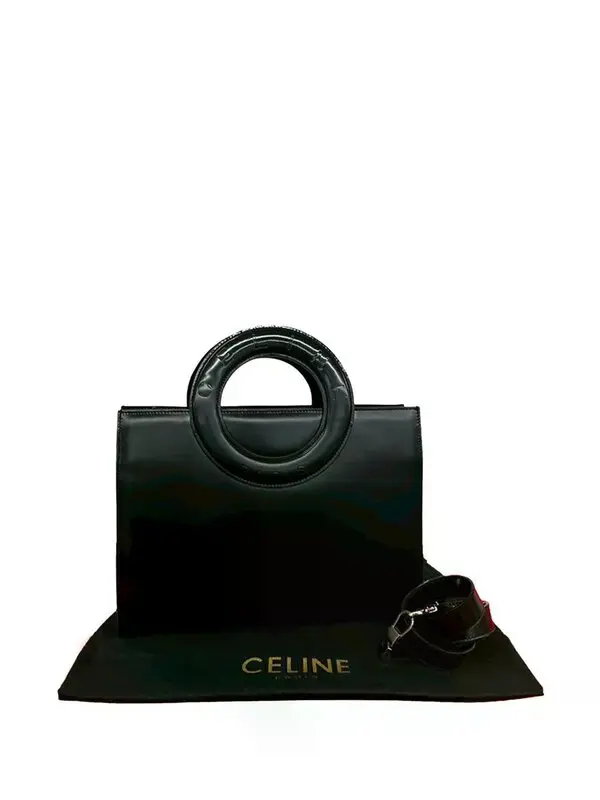 Celine 20th Century Round Handle Leather Satchel