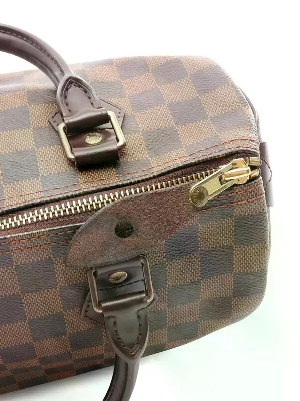 LOUIS VUITTON Damier Ebene Speedy 25 Boston Bag - Brown