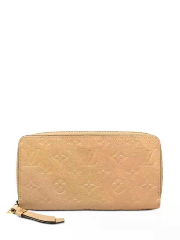 LOUIS VUITTON 2015 Monogram Empreinte Zippy Wallet Long Wallets