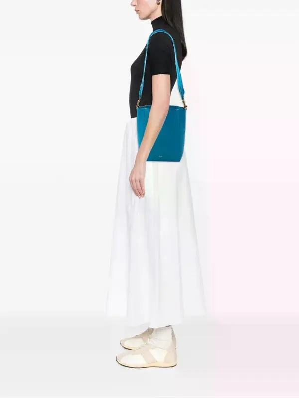 Celine Small Soft Grained Calfskin Seau Sangle Bucket Bag - Blue