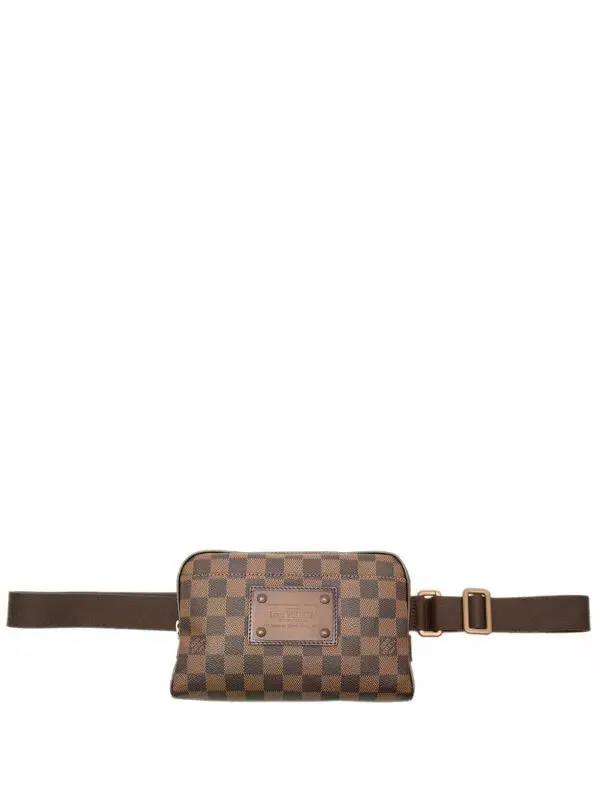 LOUIS VUITTON 2010 Damier Ebene Brooklyn Bum Bag Belt Bag - Brown