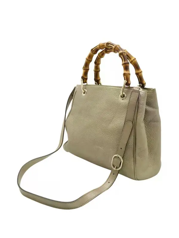 Gucci Small Calfskin Bamboo Shopper Satchel