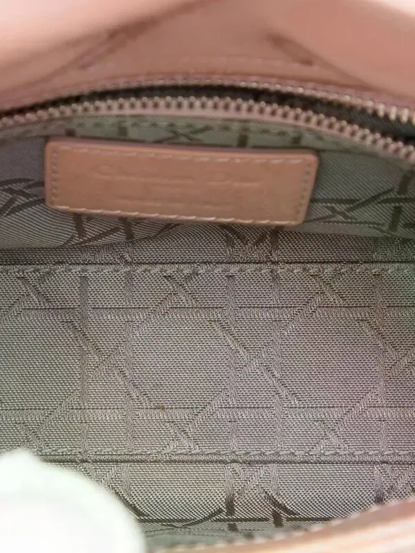 Dior 2017 Mini Patent Cannage Lady Satchel - Pink