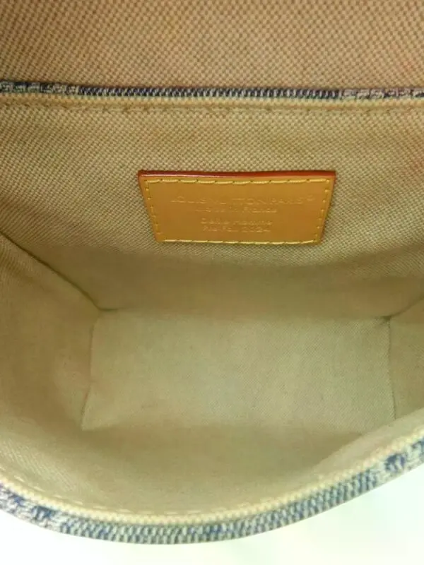 LOUIS VUITTON Damier Denim 3d Nano Steamer Satchel