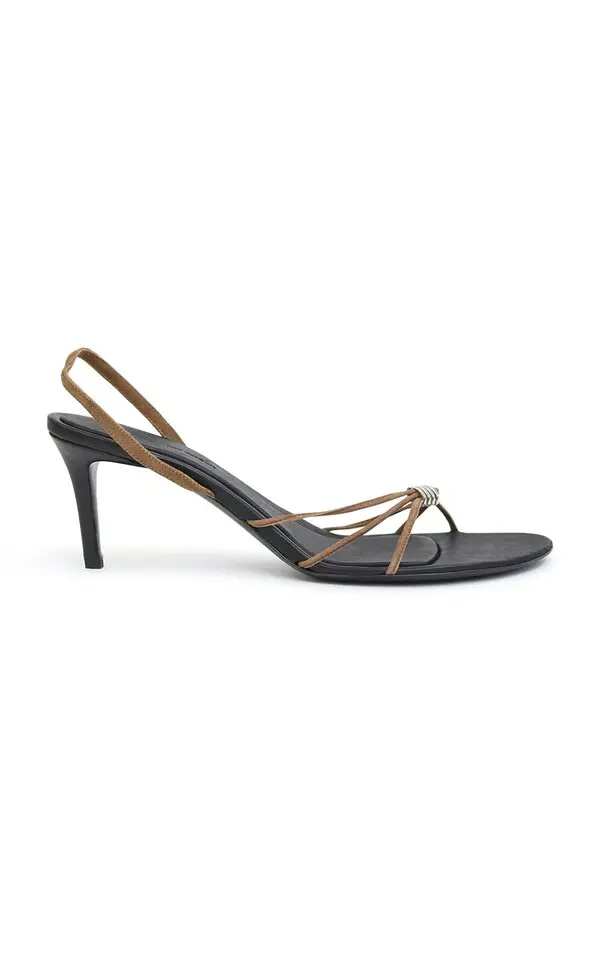 Christopher Esber Giro Leather Strappy High Heel Sandals