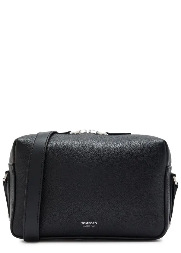 TOM FORD Grained Leather Camera Bag - Black