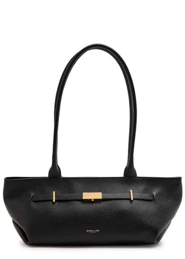 DEMELLIER The New York Grained Leather Shoulder Bag - Black