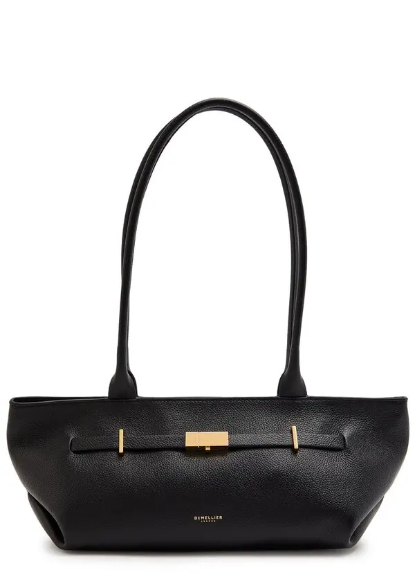 DEMELLIER The New York Grained Leather Shoulder Bag - Black
