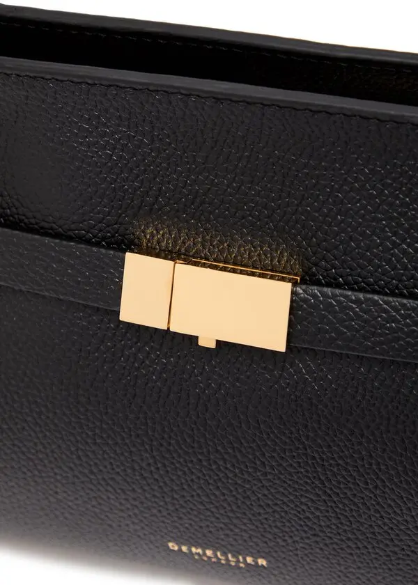 DEMELLIER The New York Grained Leather Shoulder Bag - Black
