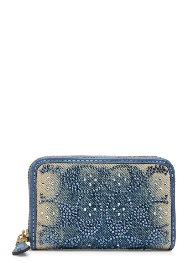 COACH Embellished And Leather Wallet