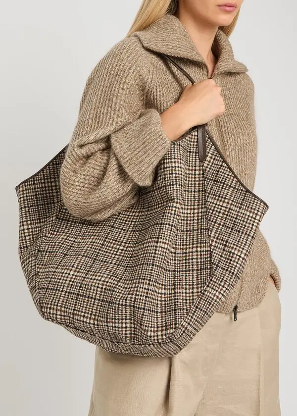 Brunello Cucinelli Reversible Suede Tote