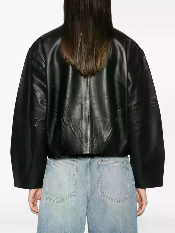 ST. AGNI Cocoon Leather Jacket