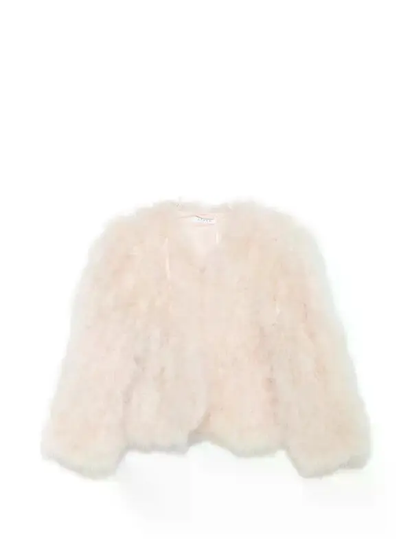 LISKA Marabou-feather Jacket