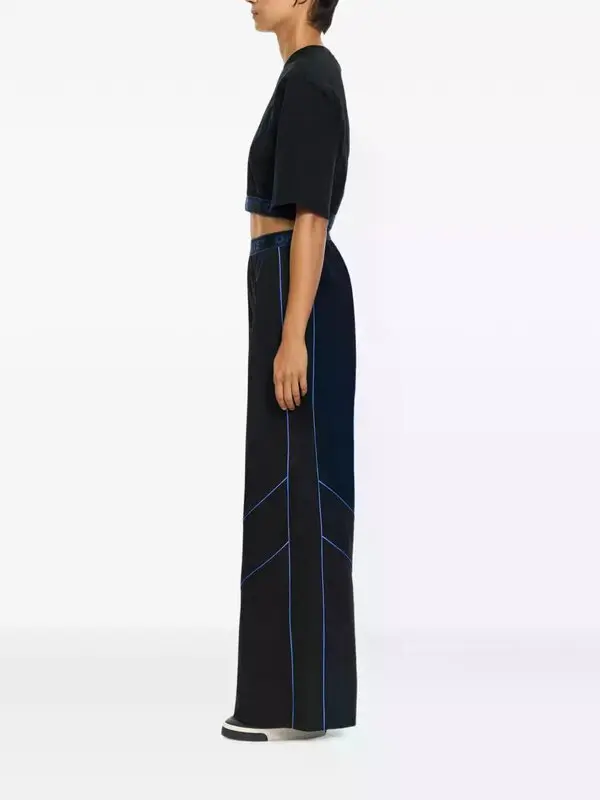 Off-White Jacquard Logoband Wide-leg Nylon Pants