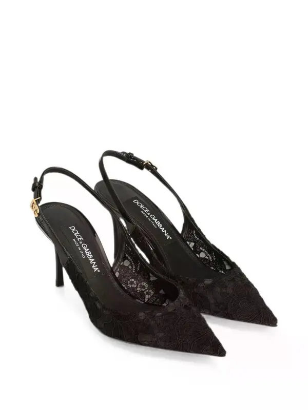 Dolce & Gabbana Lace Slingback Pumps