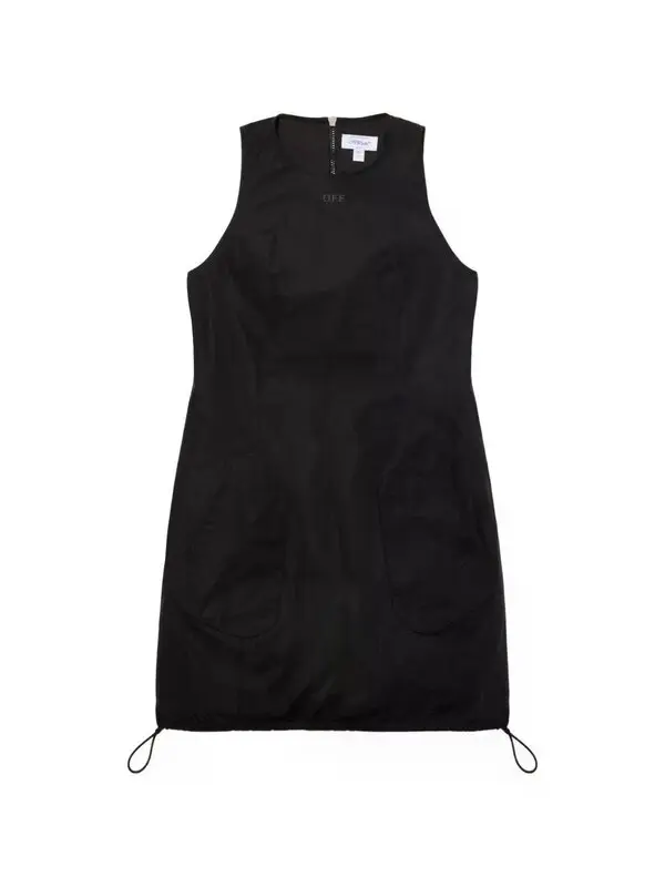 Off-White Tech Taffeta Pocket Mini Dress