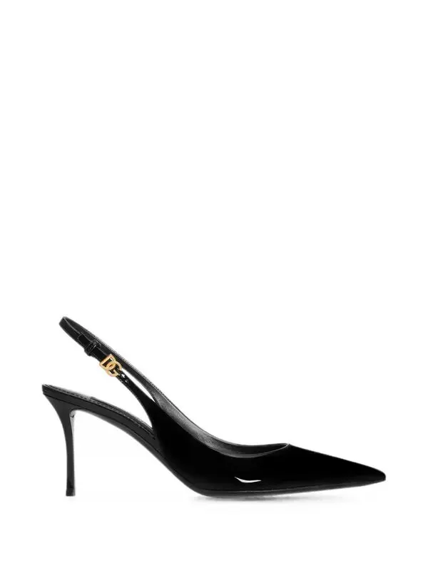 Dolce & Gabbana Patent Slingback Pumps - Black