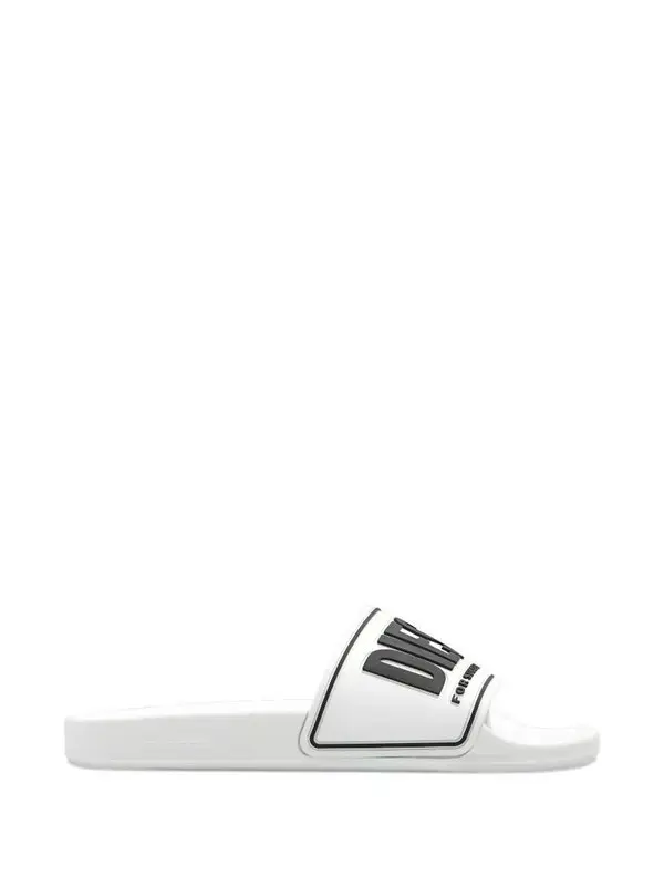 DIESEL® Logo Print Slides - White
