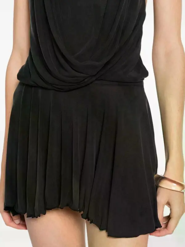 AYA MUSE Soma Draped Open-back Mini Dress