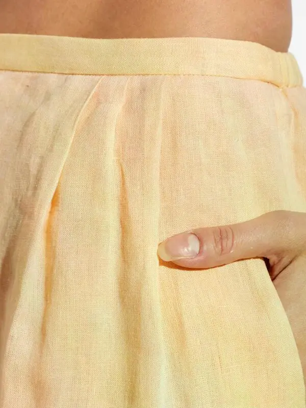 FORTE_FORTE Pleated-detail Linen Trousers - Neutrals