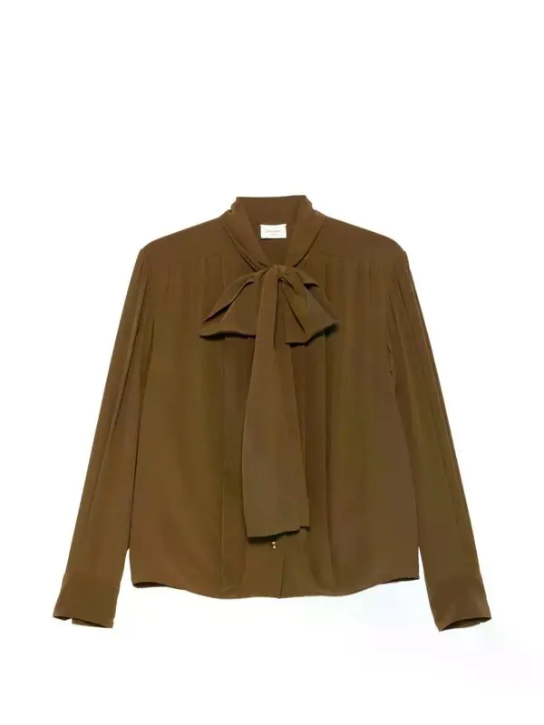Saint Laurent Lavallière Silk Blouse