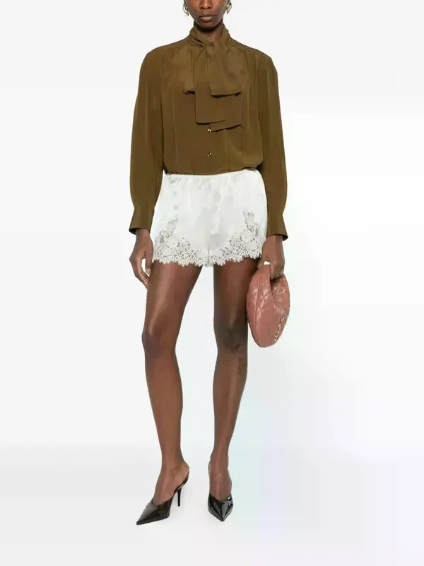 Saint Laurent Lavallière Silk Blouse