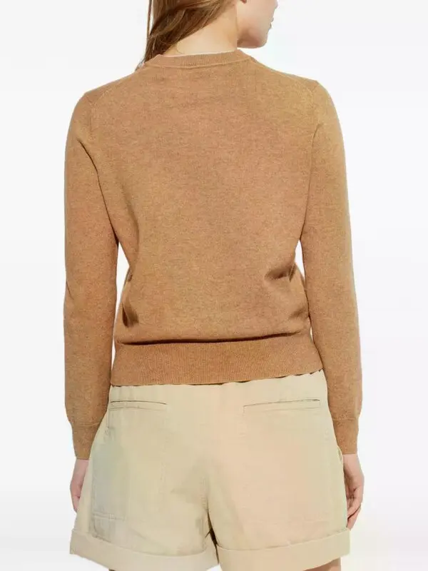 MARANT ETOILE Intarsia Logo Crew Neck Sweater