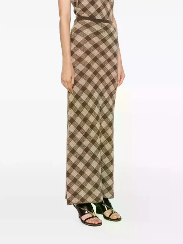AYA MUSE Kae Checkered Maxi Skirt