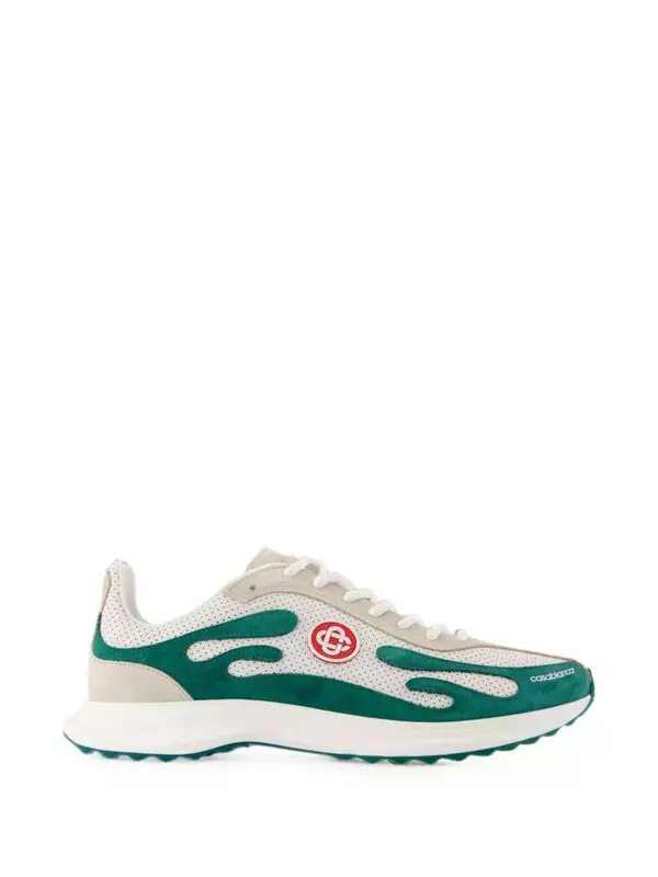Casablanca White & Green Stade Sneakers - Neutrals
