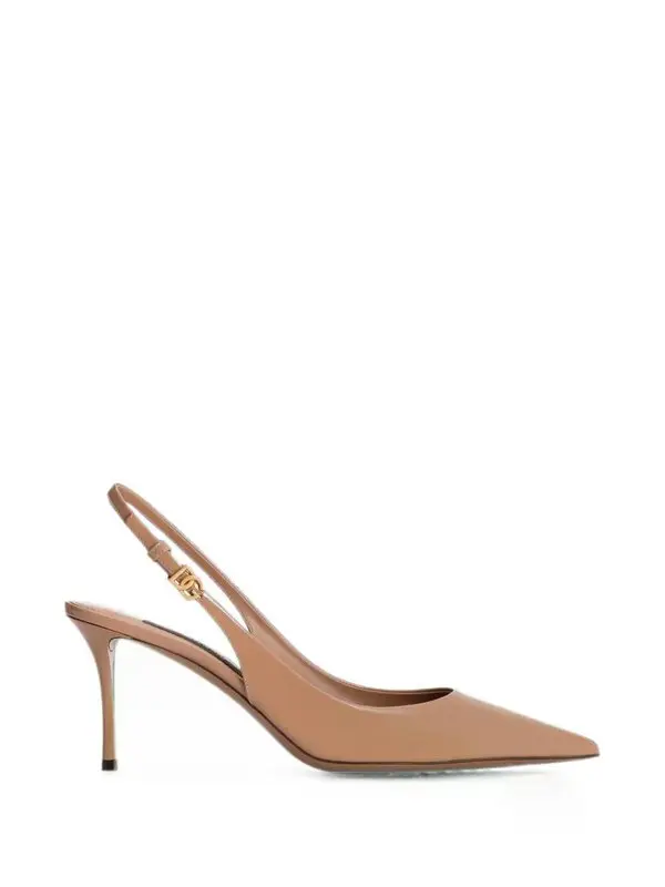 Dolce & Gabbana Patent Slingback Pumps - Neutrals
