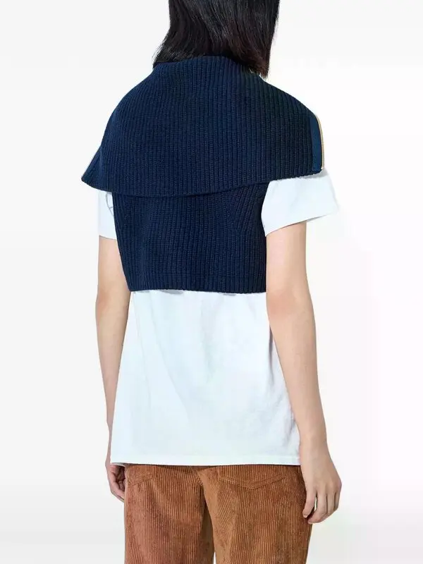 Moncler Wool & Cashmere Zip-up Cape
