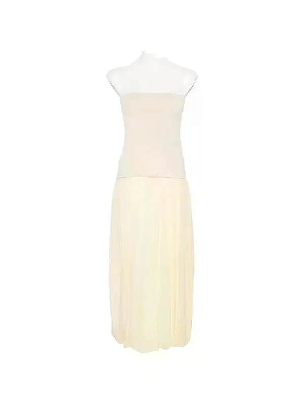 ST. AGNI Strapless Midi Dress