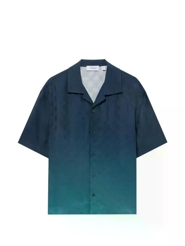 Off-White Arrow Monogram Jacquard Bowling Shirt