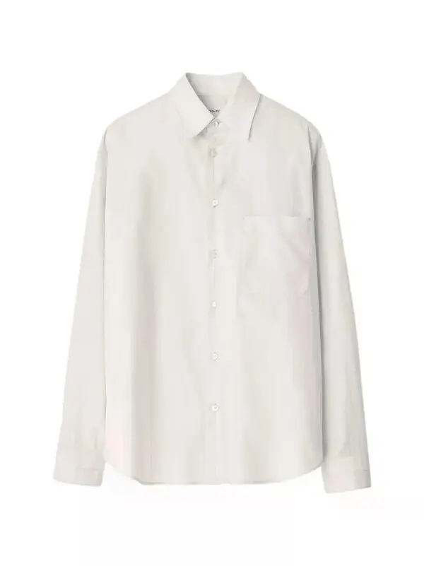 LEMAIRE Regular Shirt In Washed Cotton Silk - Neutrals