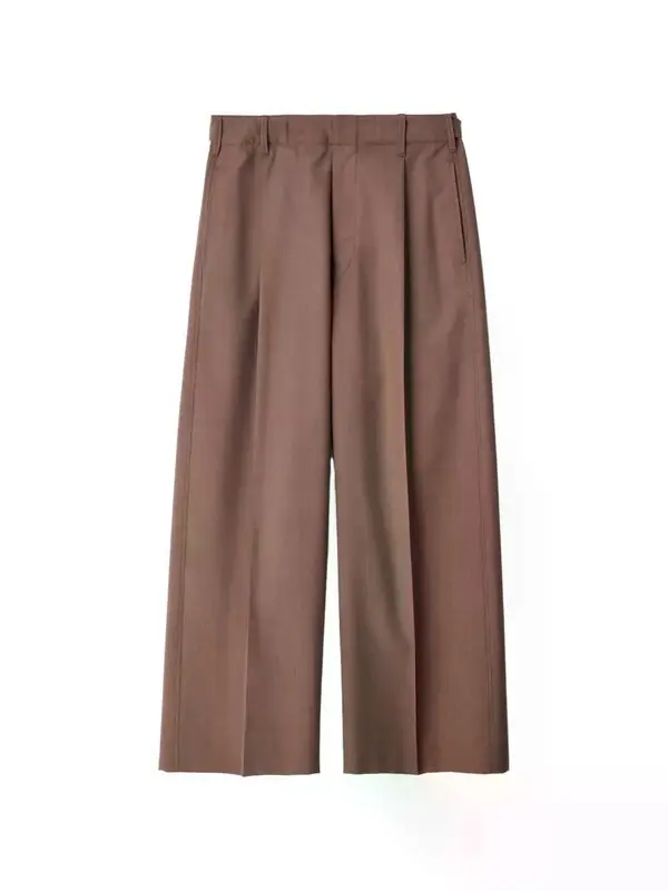 LEMAIRE Single-pleat Tailored Pants In Tropical Wool Blend