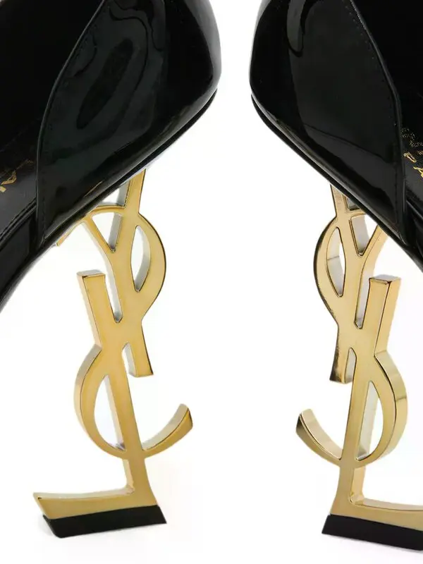 Saint Laurent Opyum Patent-leather Sandals
