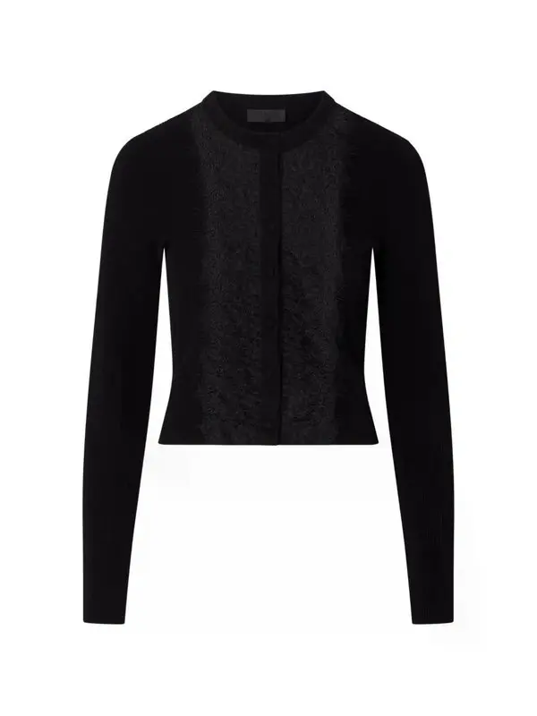Liu Jo Cardigan With Lace Insert - Black