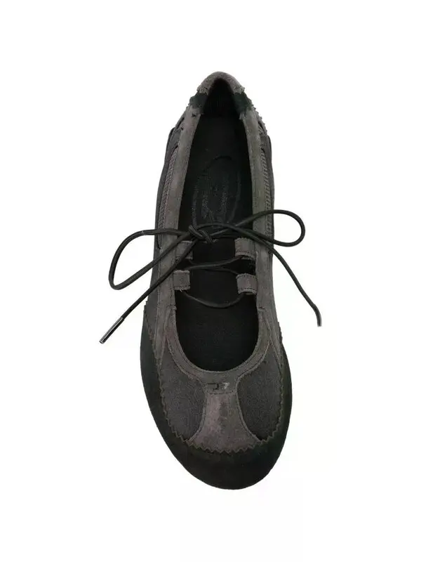 DIESEL® Lace-up Panelled Ballet Flats