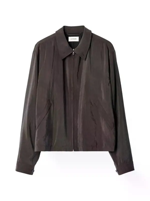 LEMAIRE Light Zipped Blouson In Dry Silk