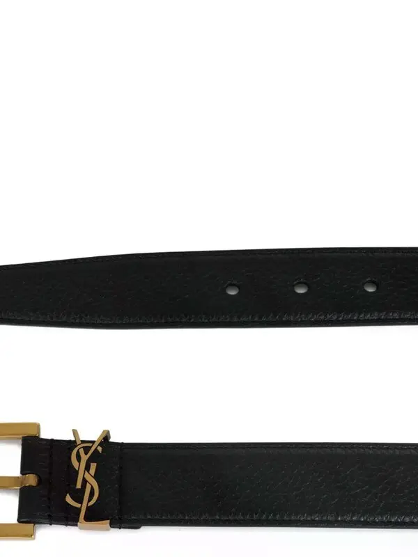 Saint Laurent Logo Plaque Belt