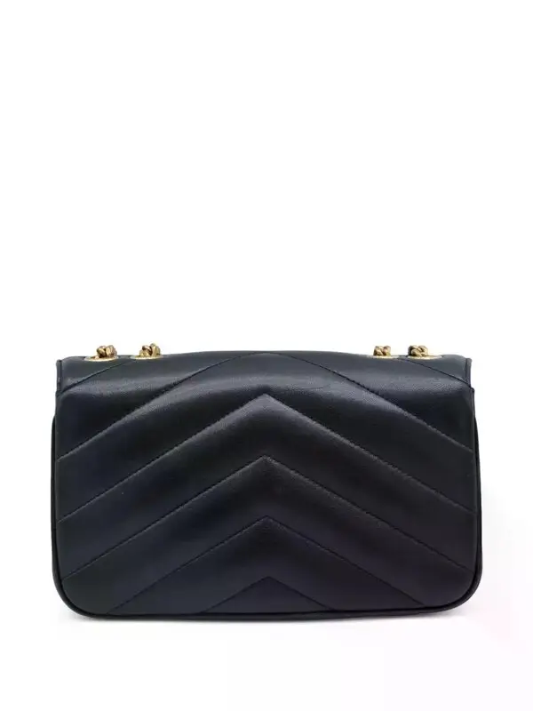 Saint Laurent Loulou Quilted Leather Shoulder Bag - Black